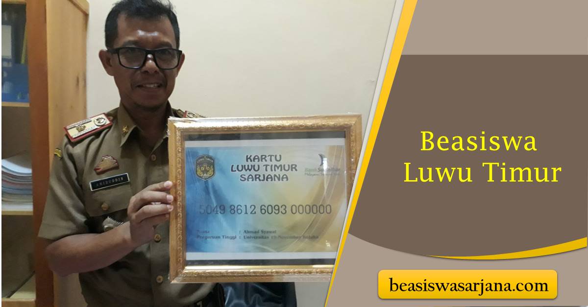 Beasiswa Luwu Timur, Ini Cara Mendaftar Dan Syaratnya