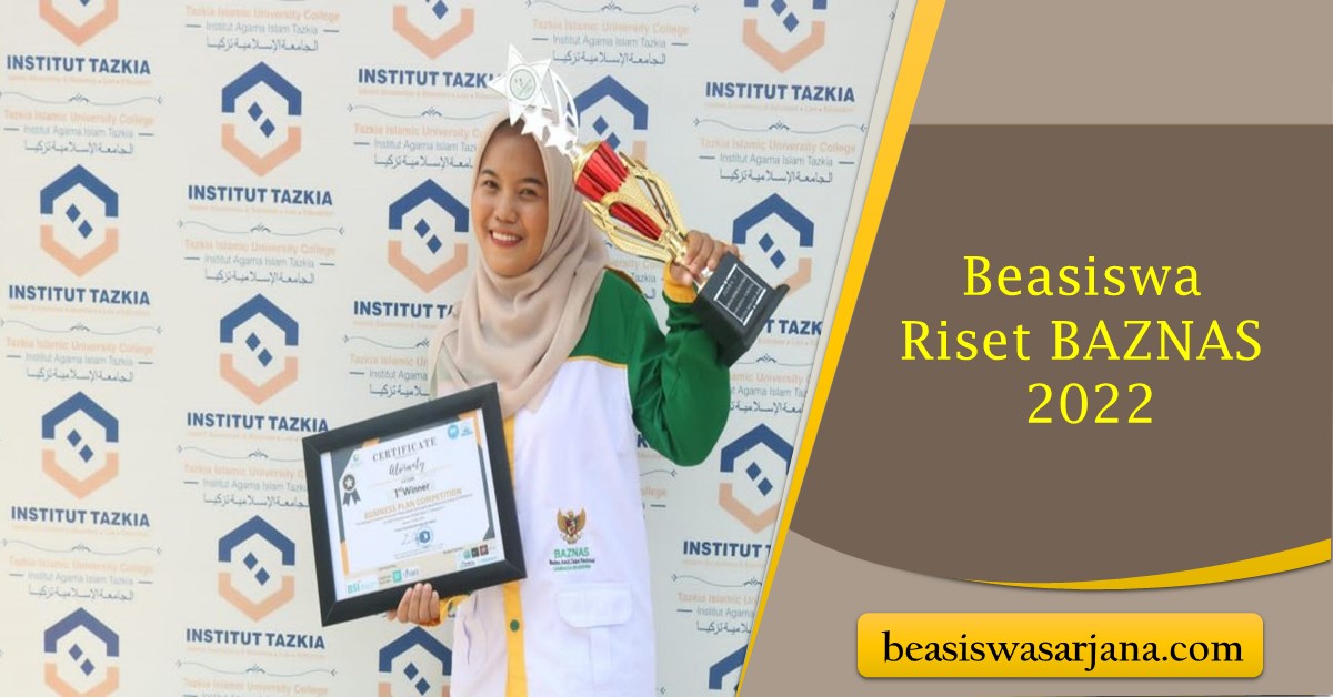 Daftar Segera, Pendaftaran Beasiswa Riset BAZNAS 2022 Sudah Dibuka