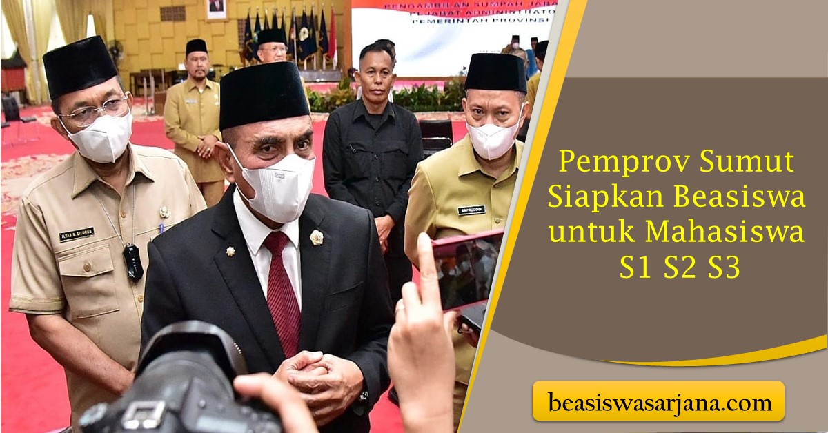 Pemprov Sumut Siapkan Beasiswa untuk Mahasiswa S1 S2 S3, Mulai dari 10 ...