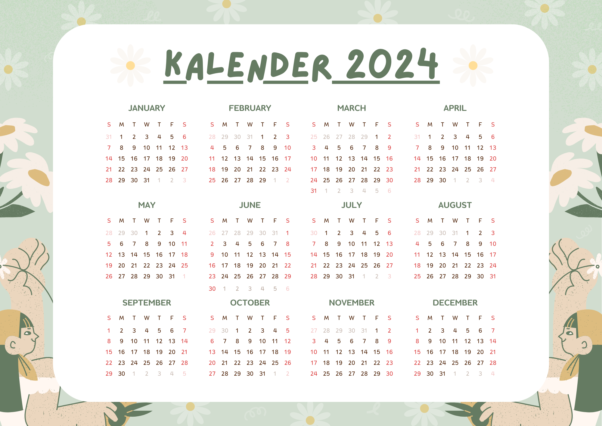 Kalender Jawa 2024 Lengkap Hari Libur Nasional Dan Kalender Islam 2024